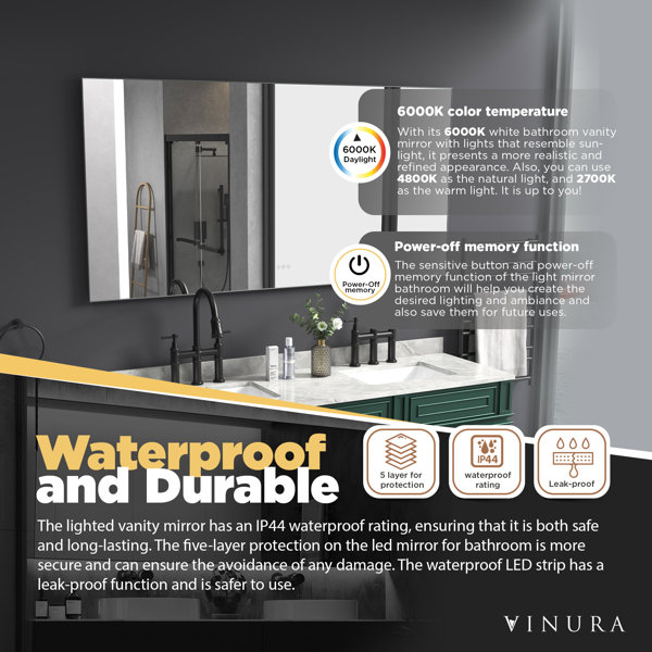 Vinura Bathroom Mirror | Wayfair